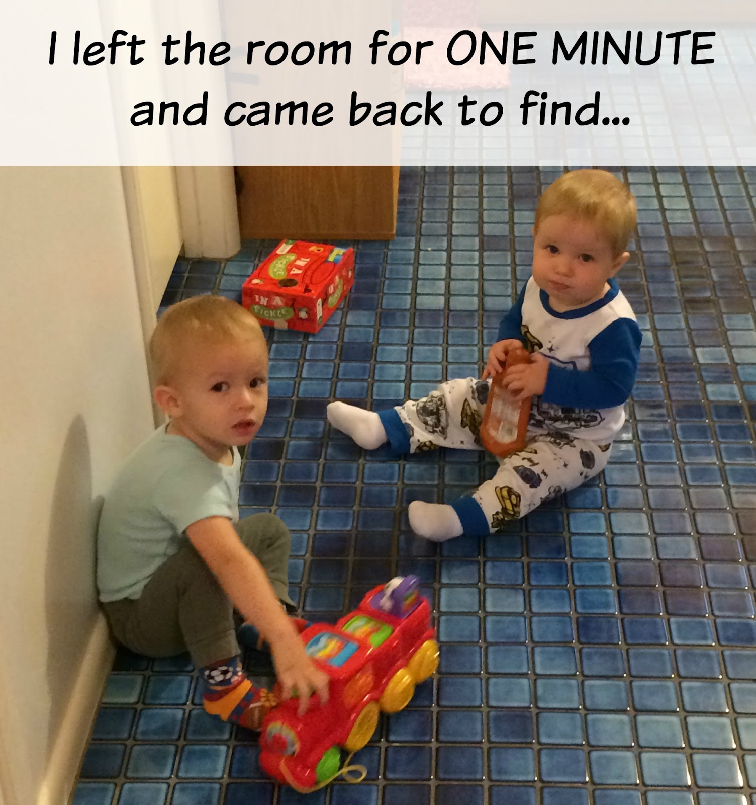 Man-Cub Mamas: I left the room for ONE MINUTE and came back to find...