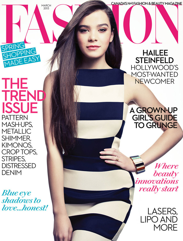 Smartologie: Hailee Steinfeld for Fashion Magazine March 2013