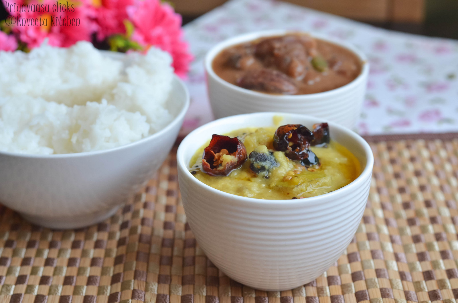 Kothalor Chakoi/Jackfruit seeds with yellow peas & Aam Dal from Tripura ...