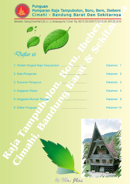 Tata cara adat Batak / Cara melaksanakan adat Batak: Anggaran Dasar ...