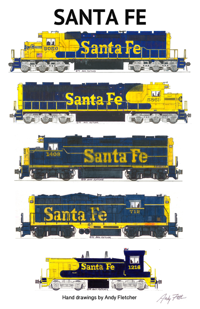 Santa Fe Locomotives at Barstow