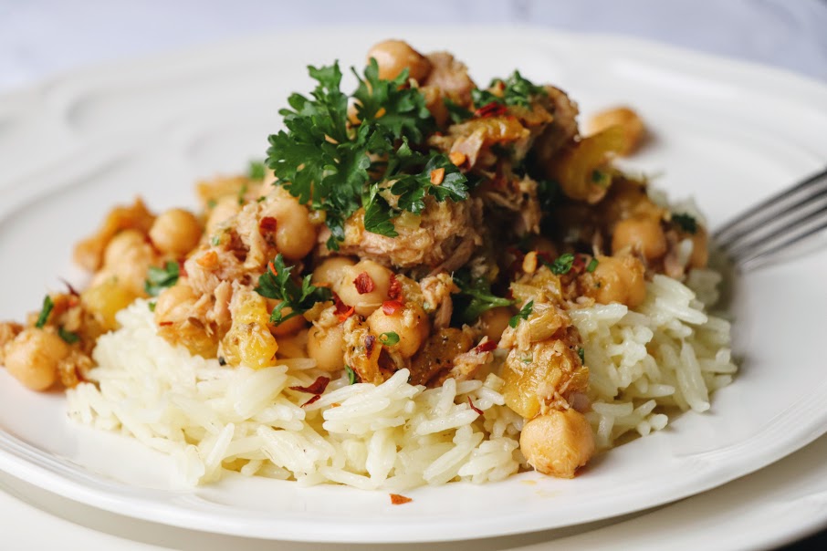 Cooking with Zoki: Začinjene leblebije / naut / slanutak sa tunom