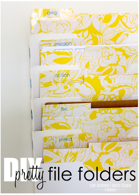 DIY Pretty File Folders - The Homes I Have Made