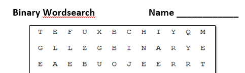 Mrs Palmer's Blog: Binary Poster