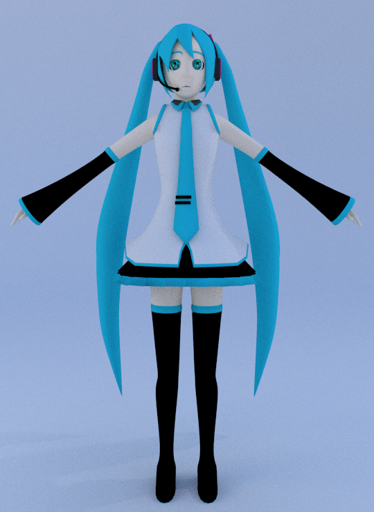 SAIBA Animation Studio: Hatsune Miku 3D, Created by Blender 2.68 a