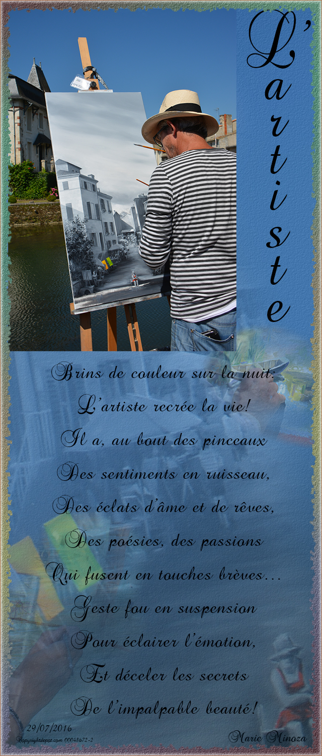Au pays des images et des mots: Poème:...L'artiste...