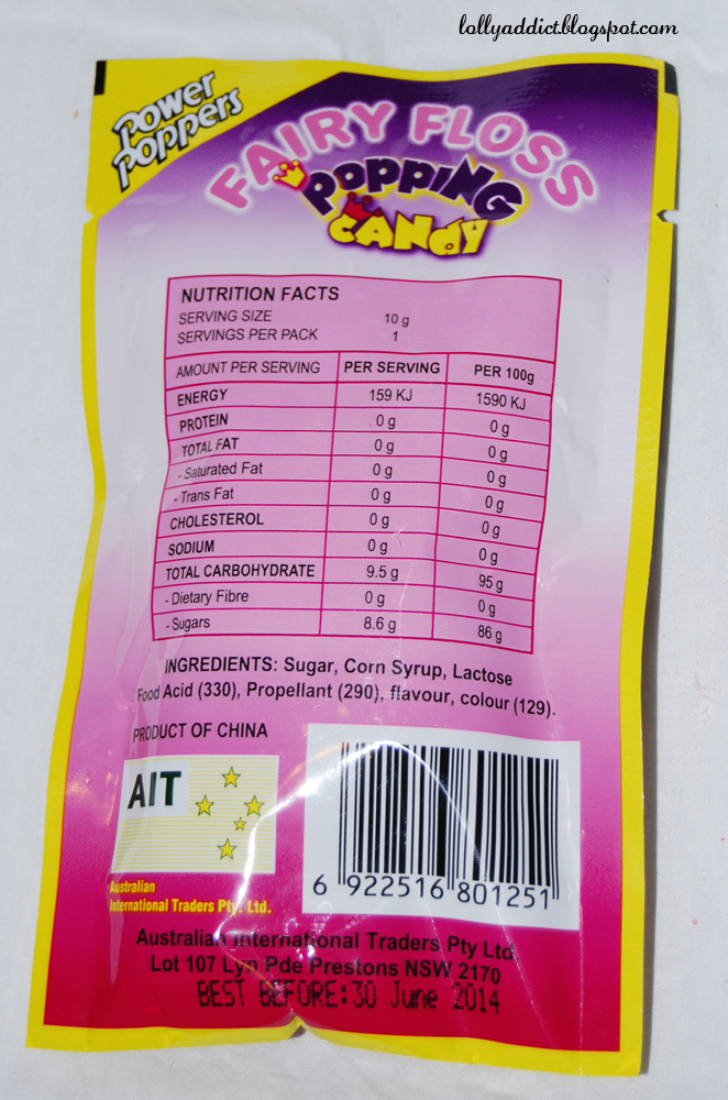 Lolly Addict - Australian Confectionery Reviews: Power Poppers Fairy ...