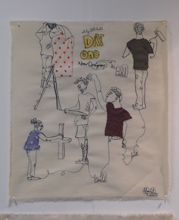 Homebuildlife: InStitchYou: live stitched portraits by Harriet Riddell