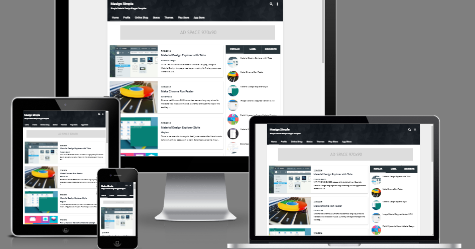 Masign Simple Responsive Material Design Blogger Template - Test Zara ...