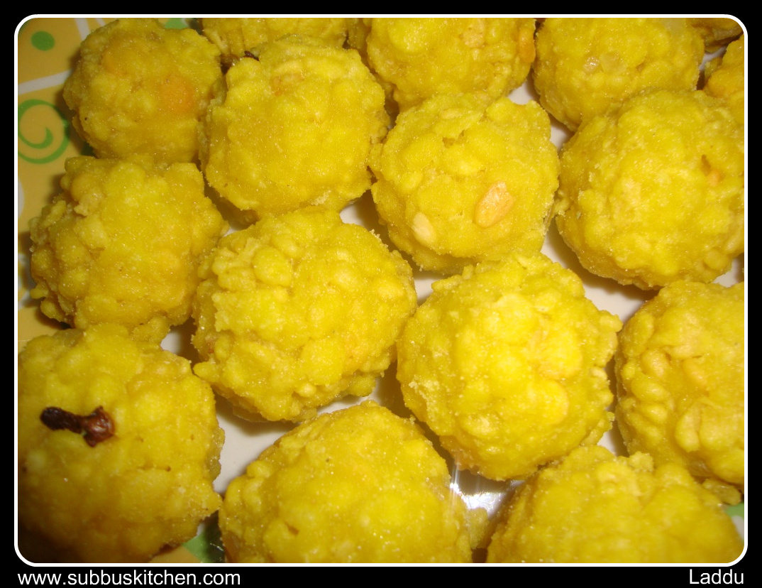 Laddu Recipe | Boondi Ladoo Recipe | Subbus Kitchen