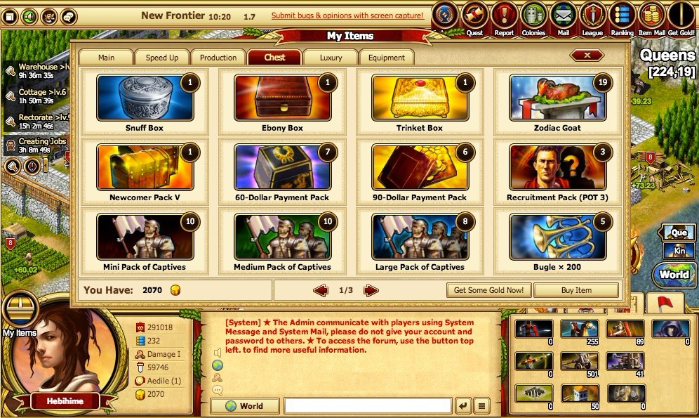 В этом месяце была выпущена новая онлайн версия игры "Caesary"