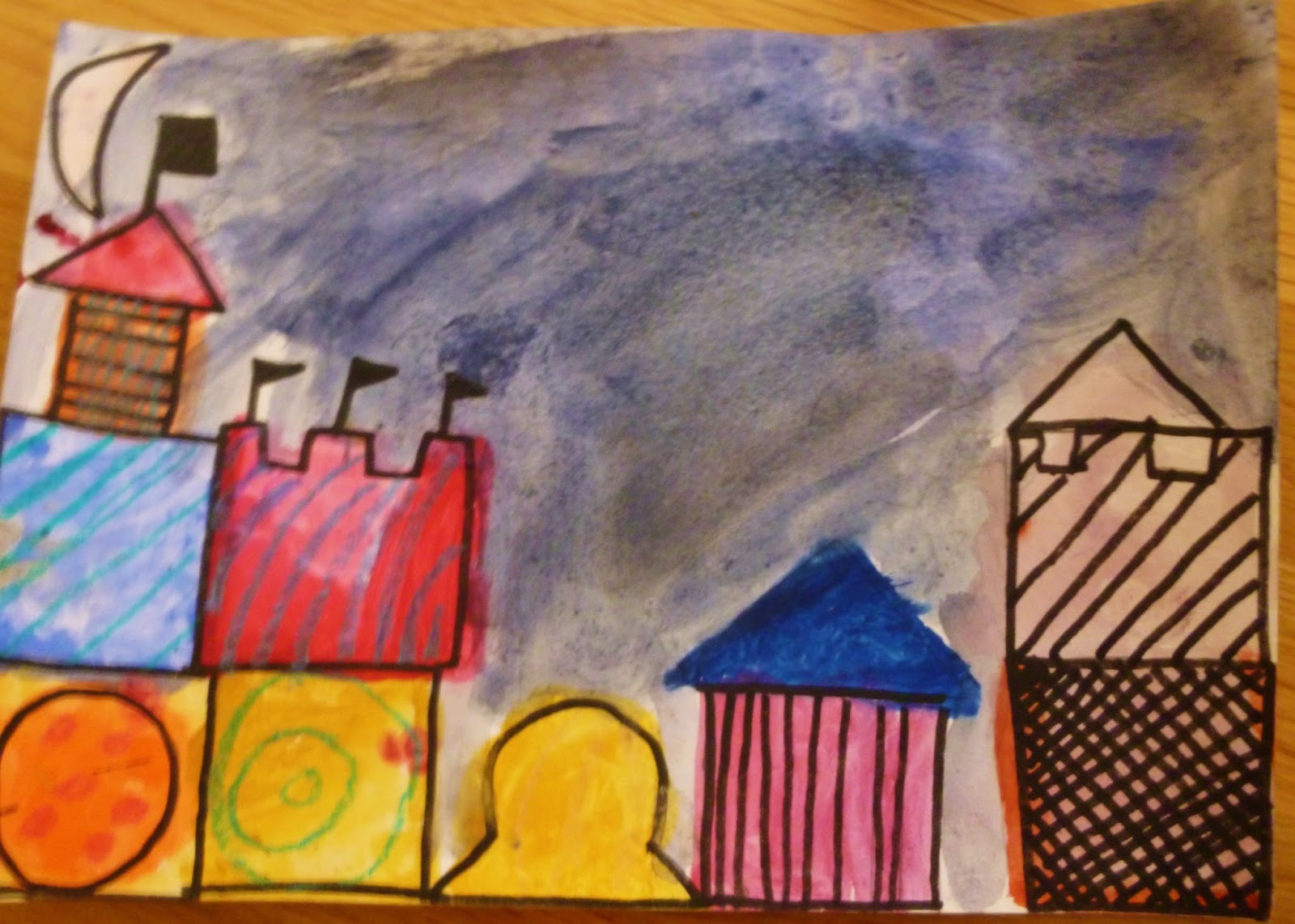 NorthEastArts: Paul Klee,Castle and Sun- Primary Art