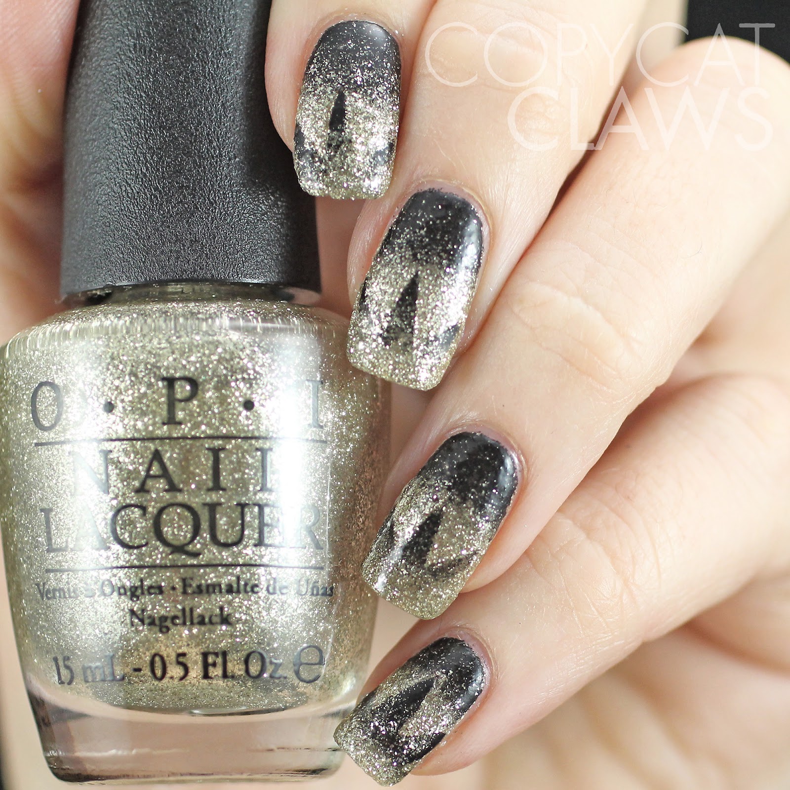 Copycat Claws: New Years Eve Scaled Gradient Nails