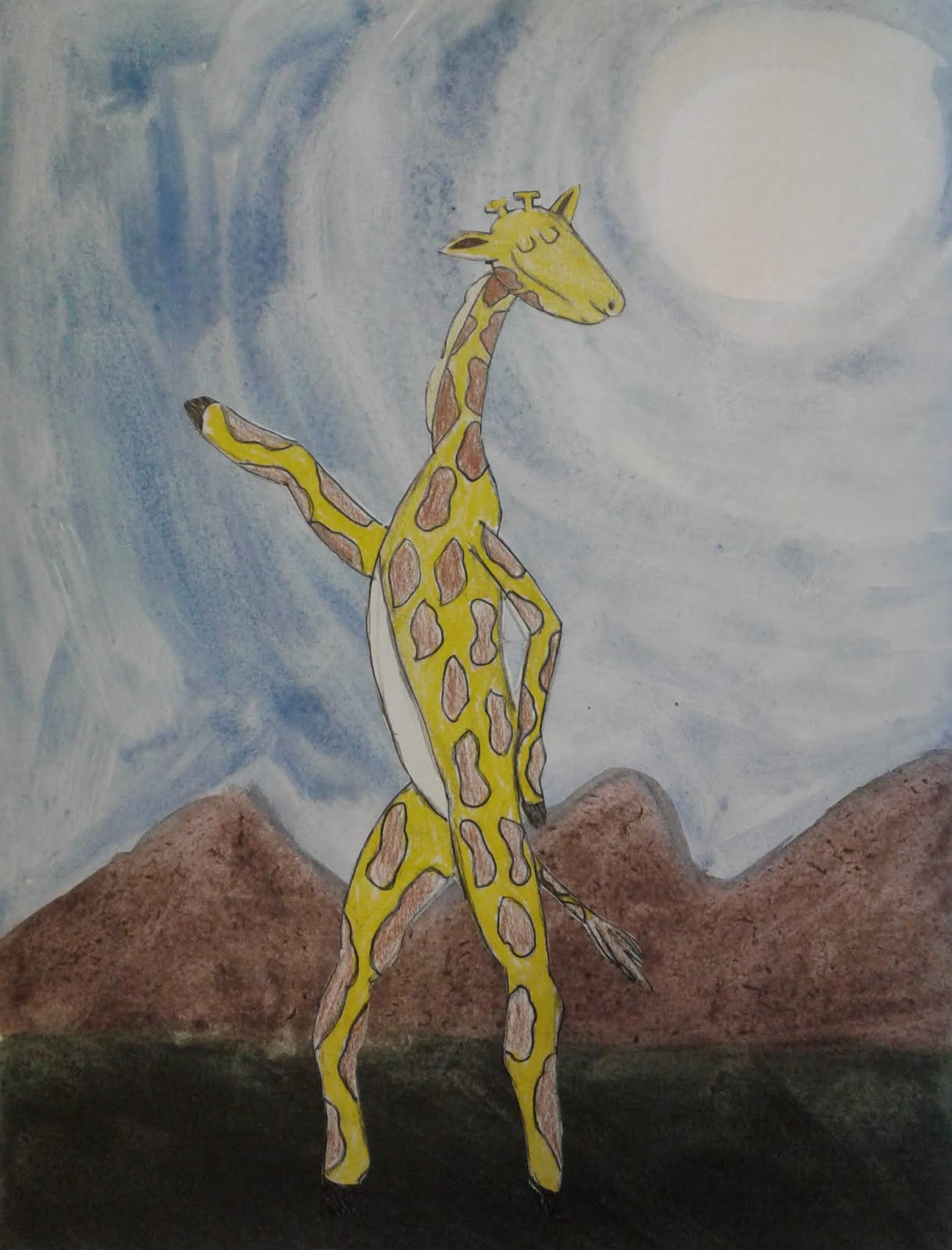 a faithful attempt: Giraffe's Can't Dance Paintings