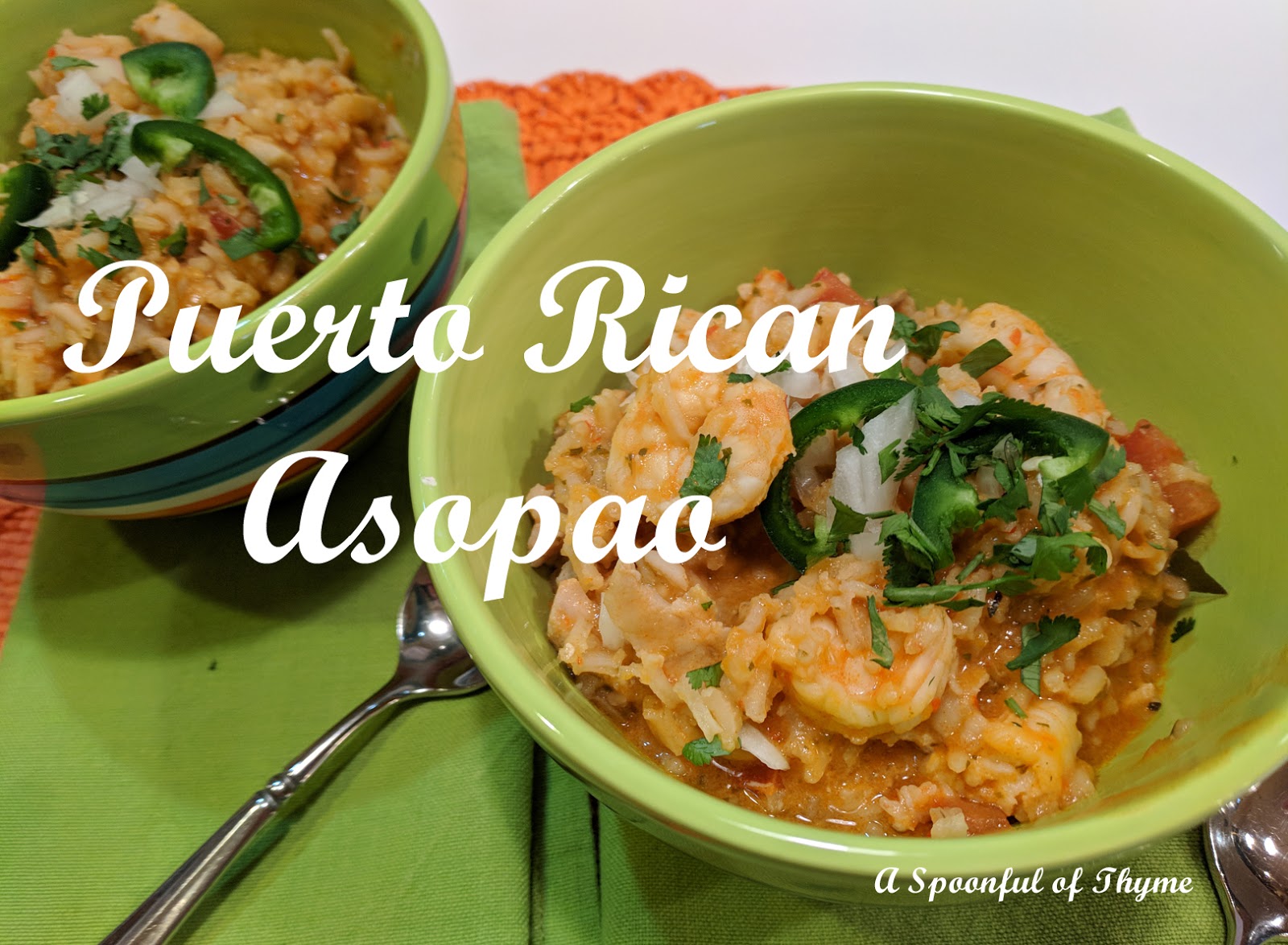 Puerto Rican Asopao #soupswappers