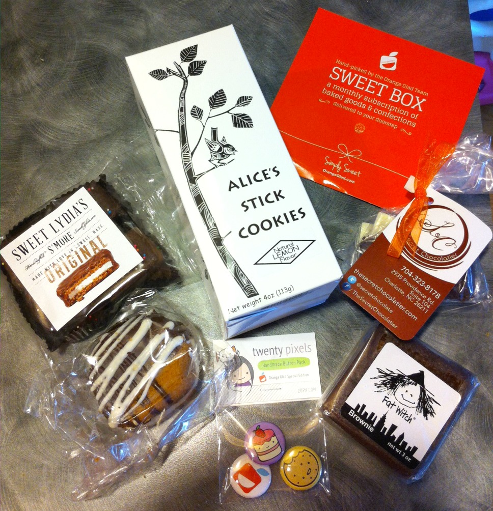 Tickled Pink in the Rain: New Sweet Box Subscription Orange Glad Review ...