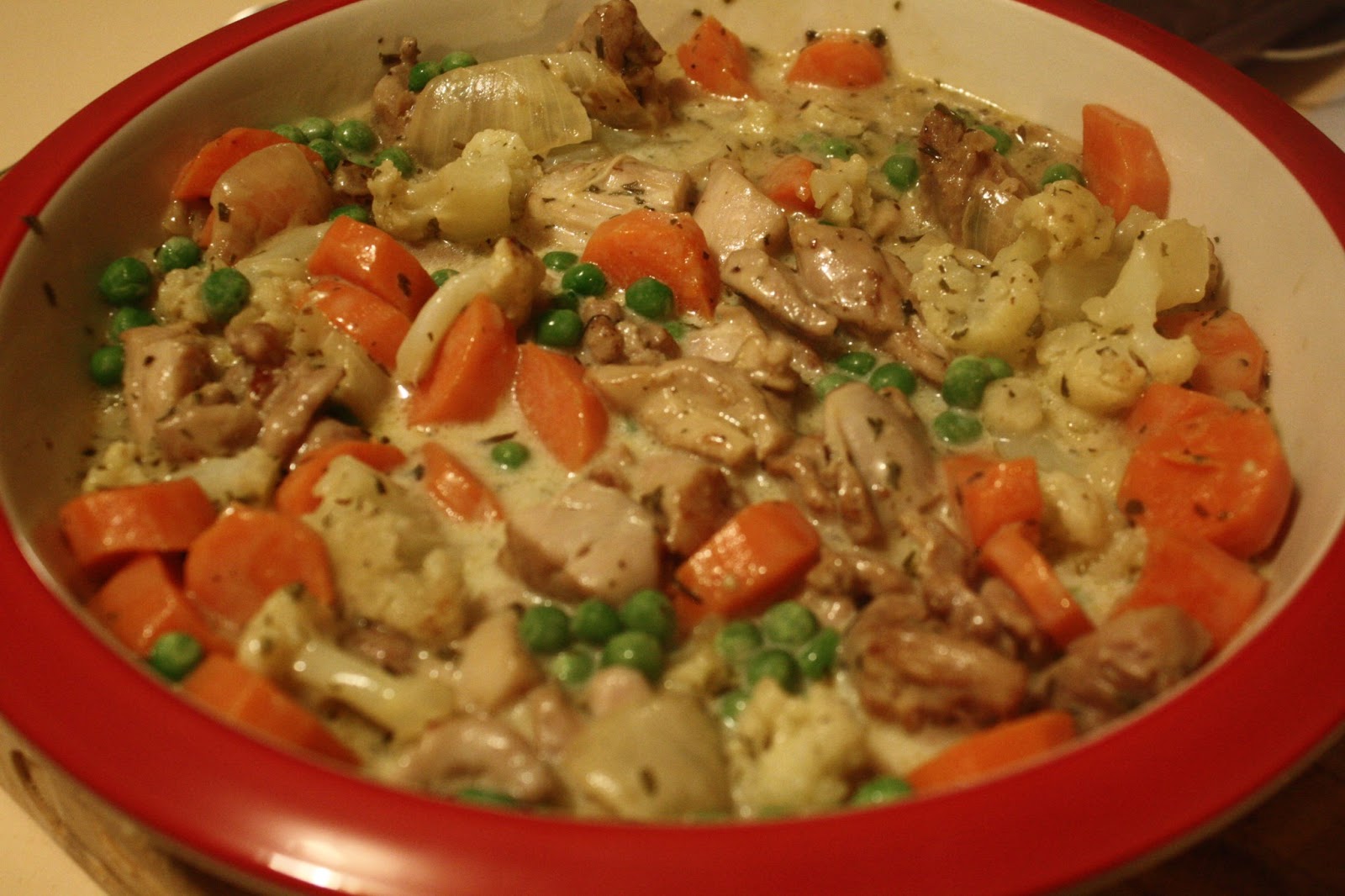 Party of 11: Poultry Farmer Pie {Creamy Chicken and vegetables topped ...