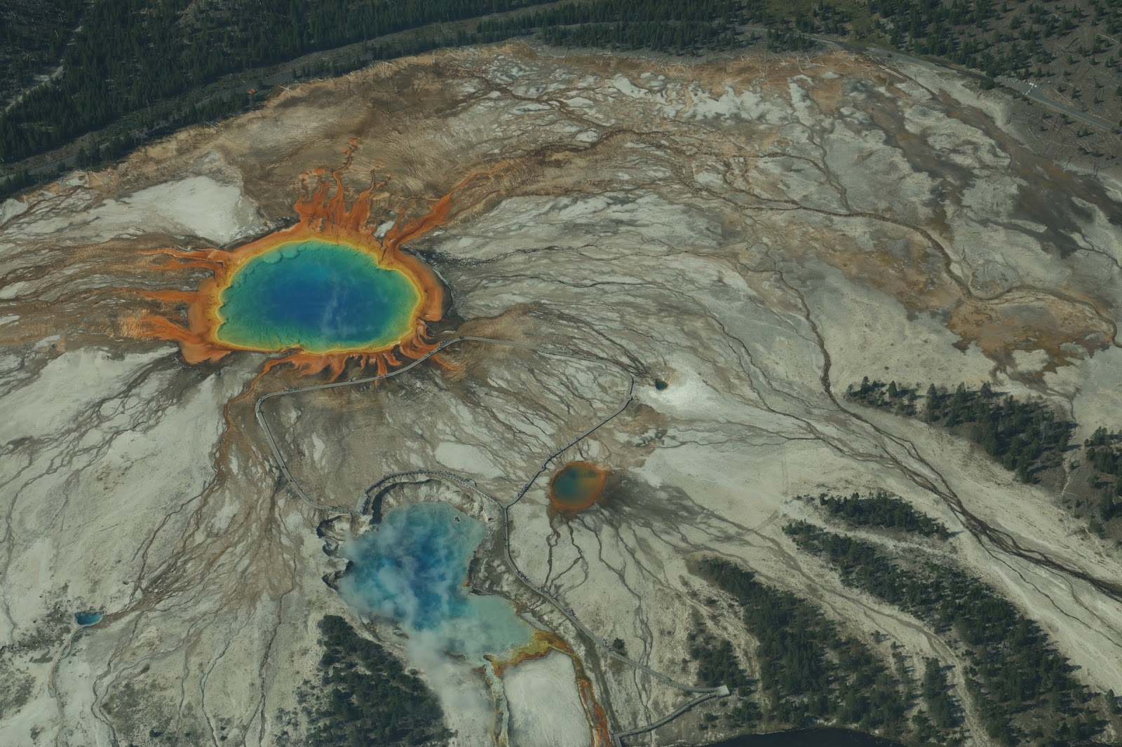 USA 2016 Flying Trip: Day 12 - Yellowstone from the plane