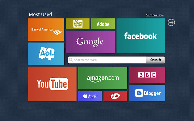 Interfaccia Metro per Google Chrome