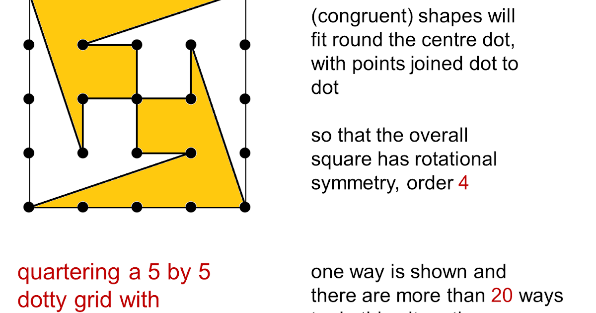 MEDIAN Don Steward mathematics teaching: quartering a 5 by 5 grid