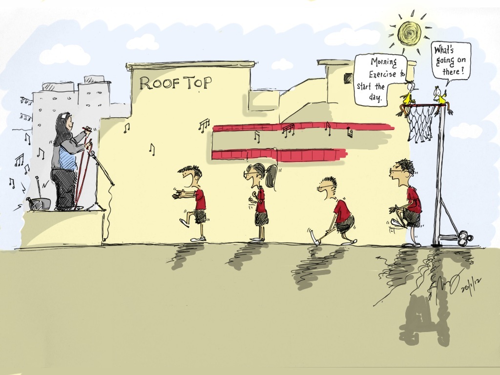 Daniel Lim - Cartoons: Morning Exercise - 21/01/2012