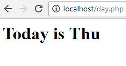 Free Programming Source Codes and Computer Programming Tutorials: Current Day in PHP