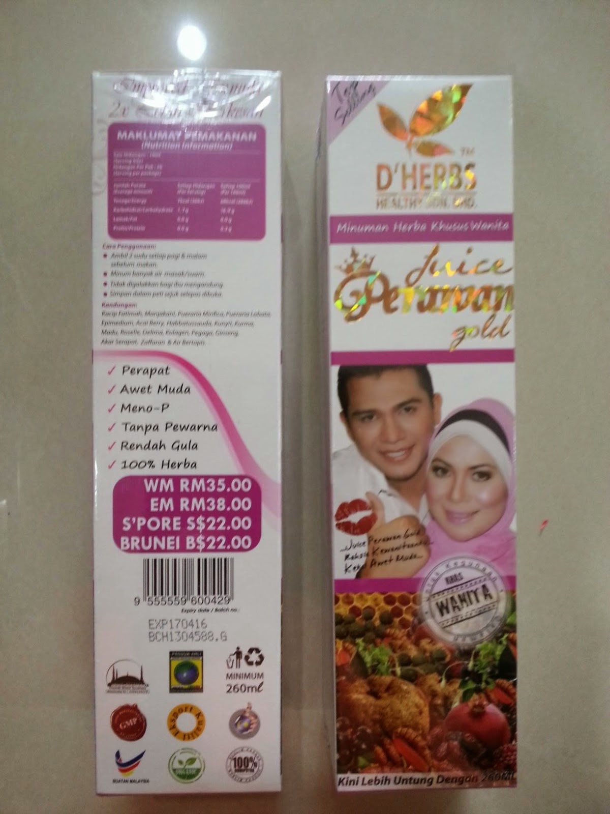 Juice Perawan Gold D'Herbs :: MaxsaveHerba