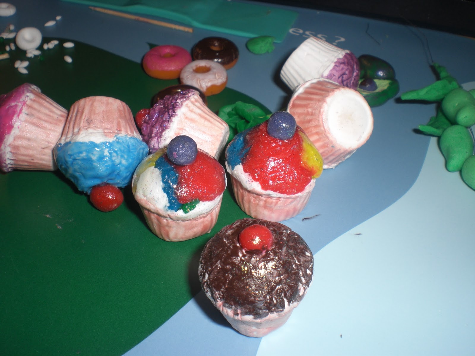 CREATE A HOBBY : Yummy Cup cakes..Clay Art