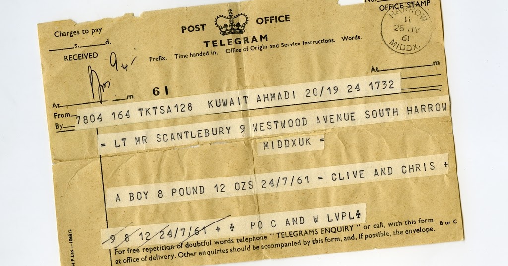 Notes from a Byzantine-Rite Calvinist: THE LAST TELEGRAM –(STOP)–