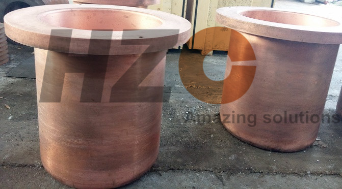 Copper Crucibles Molds: Blind hole copper crucible