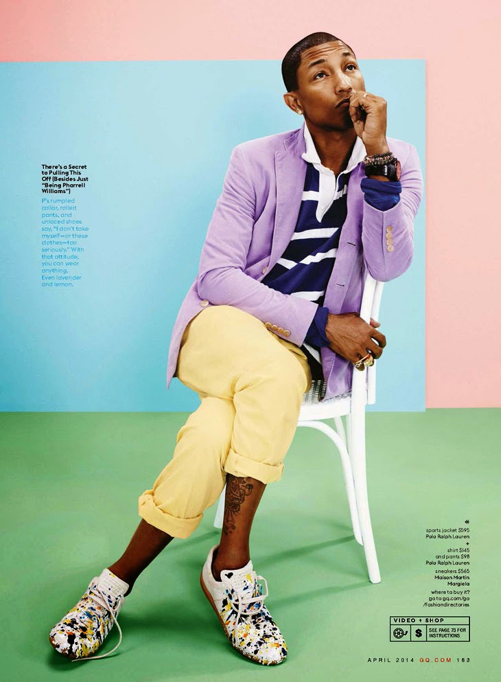 GQ Man, Pharrell Williams - Fashionably Fly