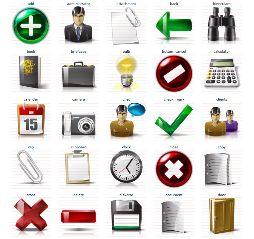 Icons and Fonts: Vector Iconshock Huge Icon Collection Vol-2