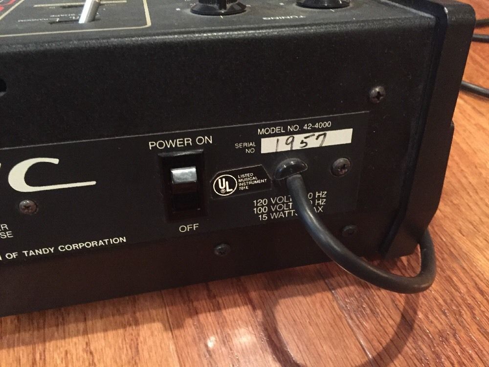 MATRIXSYNTH: Concertmate MG-1 Realistic Synthesizer by Moog Music SN 1957