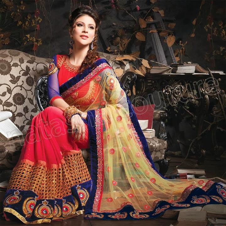 Pothys : Embroidery Sarees