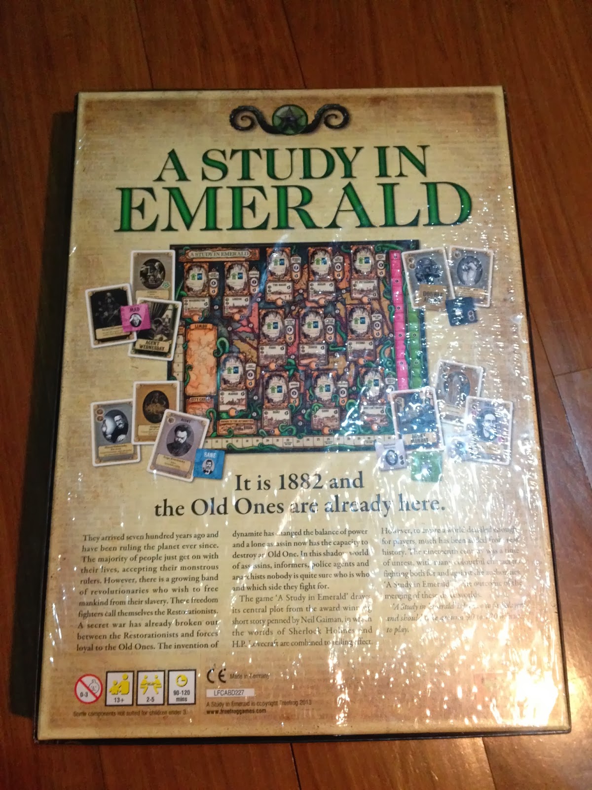 Blog.Otaku.TW: [桌遊] A Study in Emerald 開箱及簡易中文規則