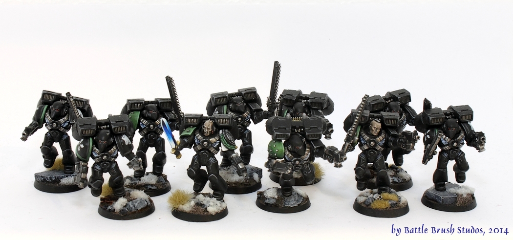 Battle Brush Studios: Showcase: Raven Guard Assault Squad