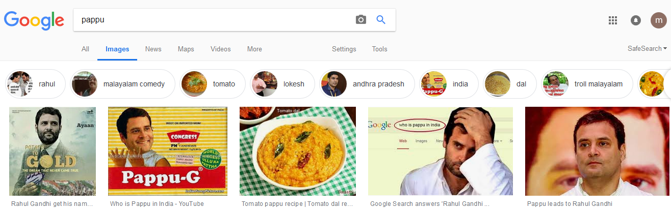 Why Feku Google Search term shows PM Narendra Modi images