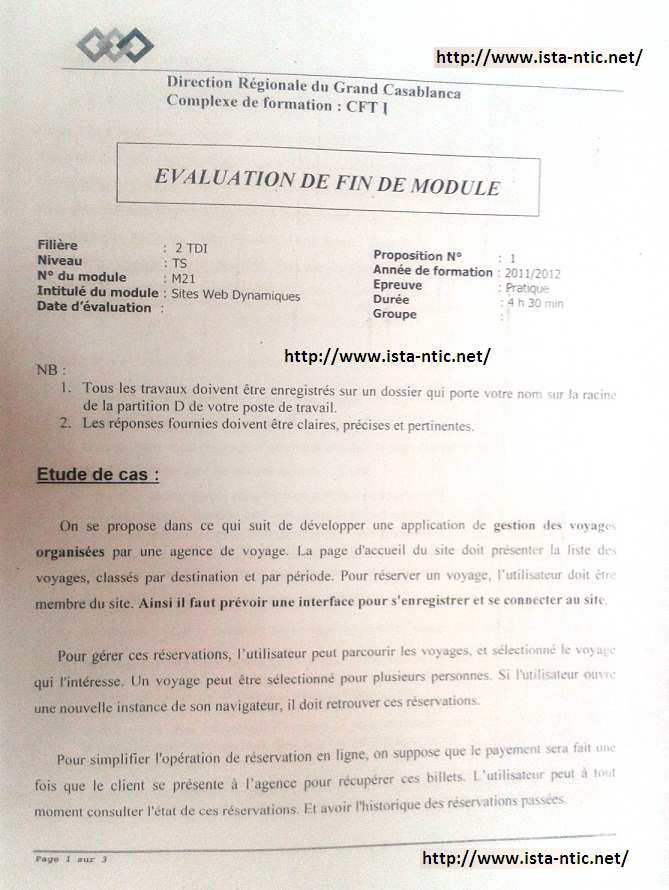 Examen de Fin de Module Régional ASP.Net V1 ~ easy_developpement