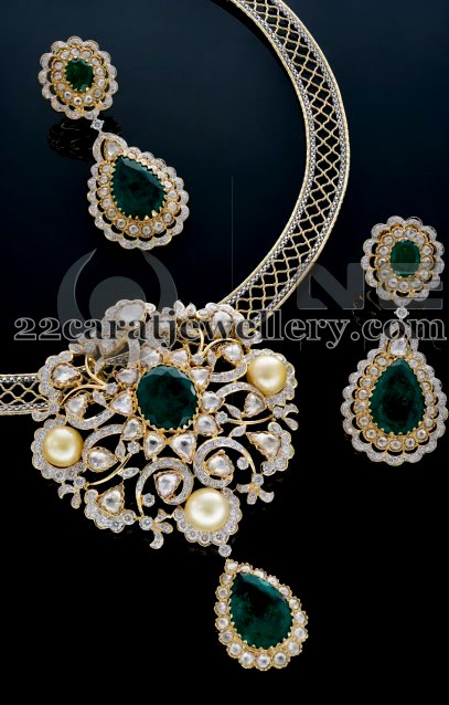 Diamond Locket by Vaibhav Jewellers - Jewellery Designs