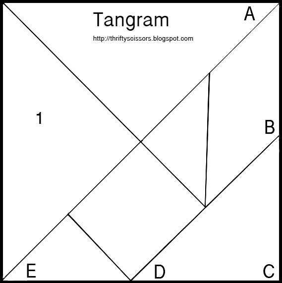 Tangram Stencil | Thrifty Scissors