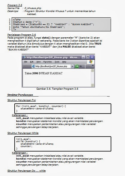 DETASEMEN 36: CONTOH STRUKTUR PROGRAM MENGGUNAKAN WHILE ATAU FOR