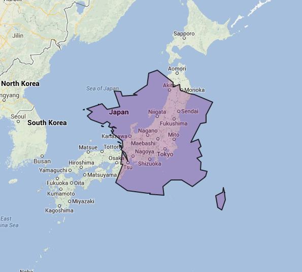 Online Maps: How big is France?