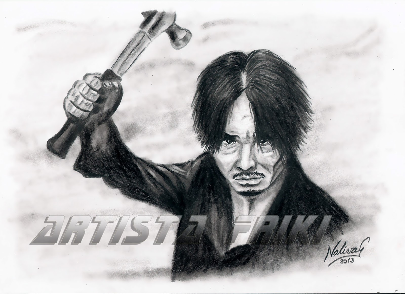 Artista Friki: Retrato de Oh Dae-Su. Oldboy