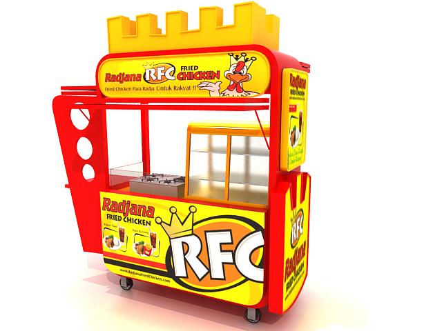Design Gerobak Fried Chicken Unik | Gerobak Unik Bandung
