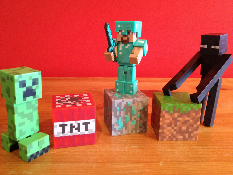 Fully Jointed Play Figures: Jazwares Minecraft