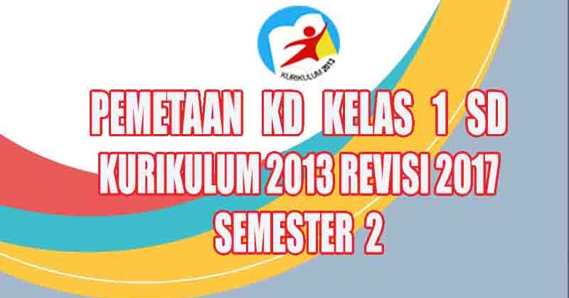 Pemetaan KD Kelas 1 SD Semester 2 Kurikulum 2013 Revisi 2017 - RPP GURU SD