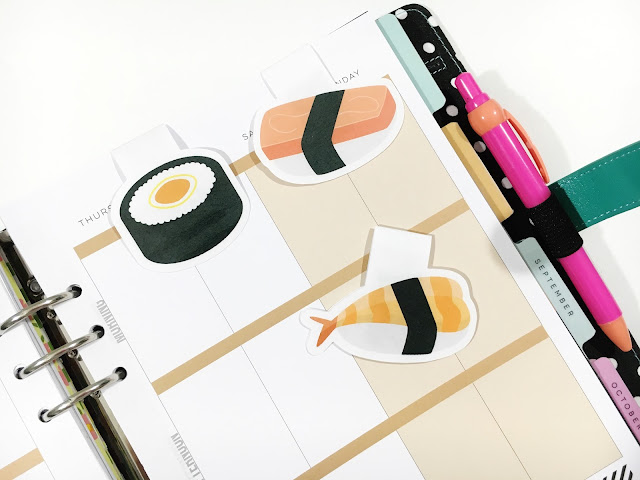 five sixteenths blog: Make It Monday // DIY Sushi Bookmarks with the ...