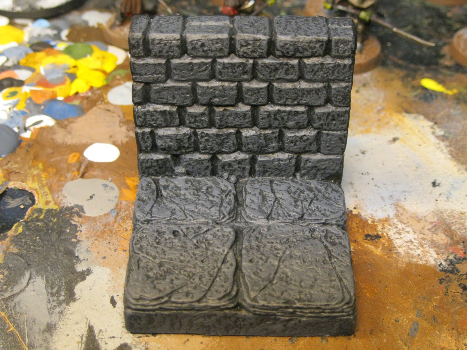 Xin's Lair: Painting Dwarven Forge Dungeon Tiles