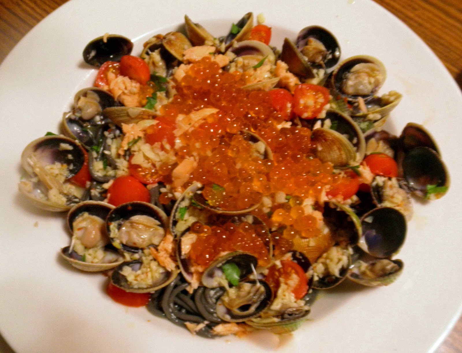 Cecelia Heer's Culinary Corner: SQUID INK SPAGHETTI WITH NEW ZEALAND ...