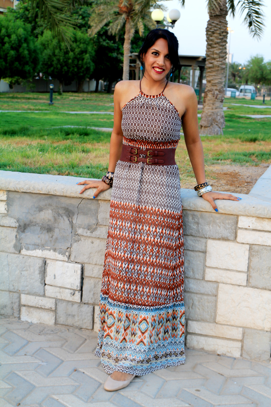 Tribal print maxi dress and a trip around the world. | The Silver Kick ...
